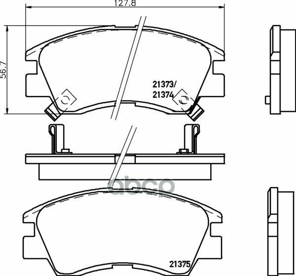 Колодки тормозные дисковые Strong Ceramic | перед | NISSHINBO арт. NP3000SC