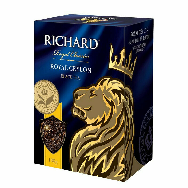Чай Richard Royal Ceylon черный листовой, 180г 14004, 972465