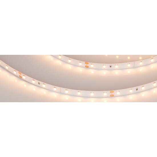 Светодиодная лента Arlight RT-A80-8mm 24V Warm2400 (6 W/m, IP20, 2835, 5m) (, высок. эфф.150 лм/Вт)