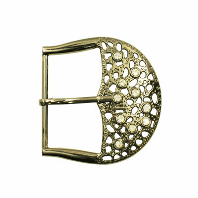 GB 1498 Micron пряжка со стразами 65x67 мм №30 золото прозрачный стильная фурнитура