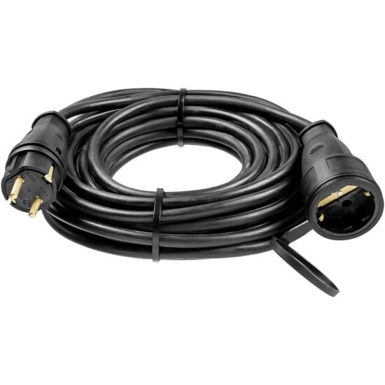 Удлинитель-шнур силовой Зубр КГ 3х2.5 30м 4000Вт IP44, КГ 325-Ш, Профессионал, 55017-30