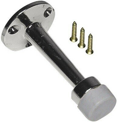 Упор дверной STARFIX 791, резиновый отбойник, цвет хром (SMP-100586-1)