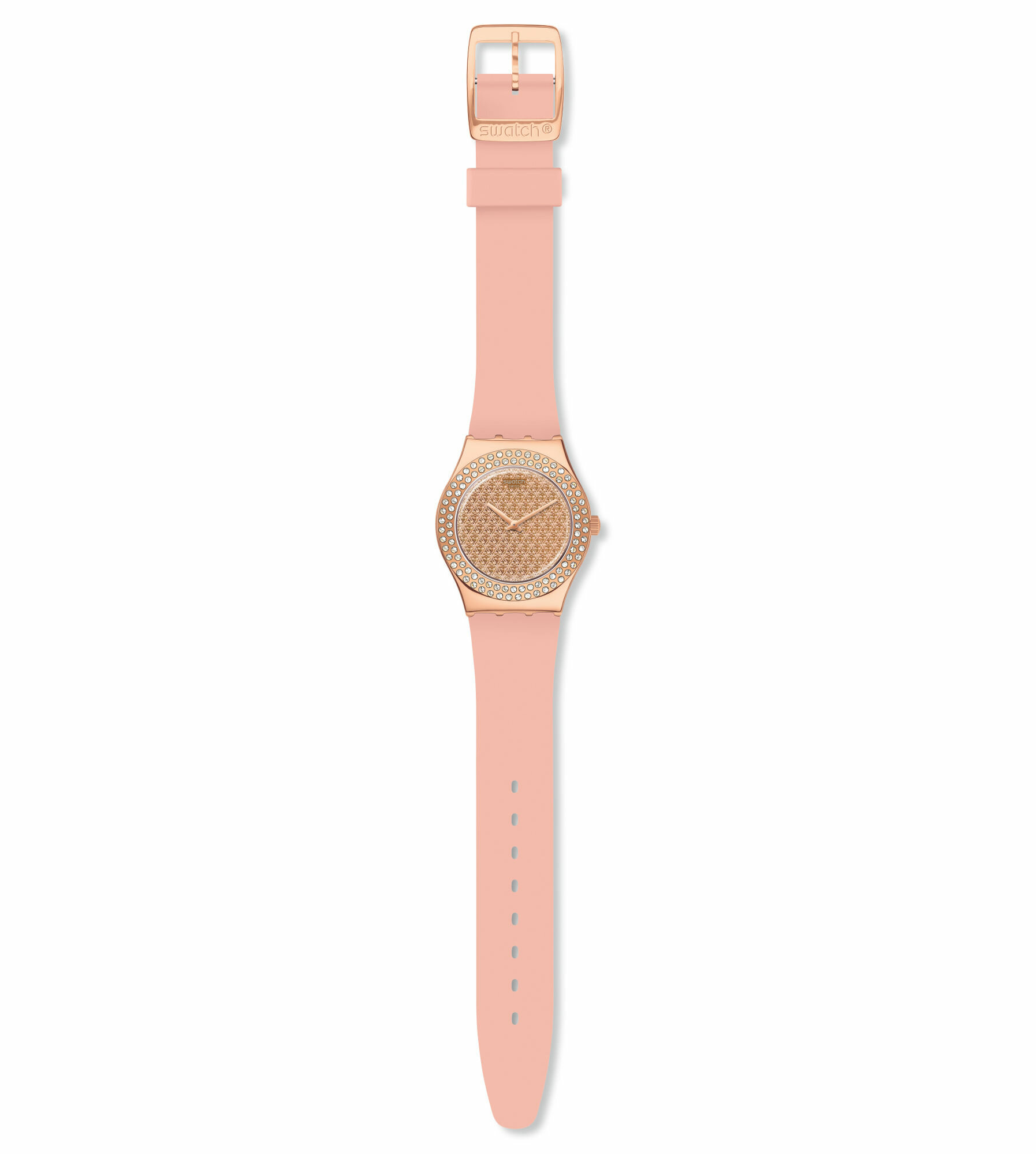 Наручные часы Swatch, розовый/золотой — фото 1