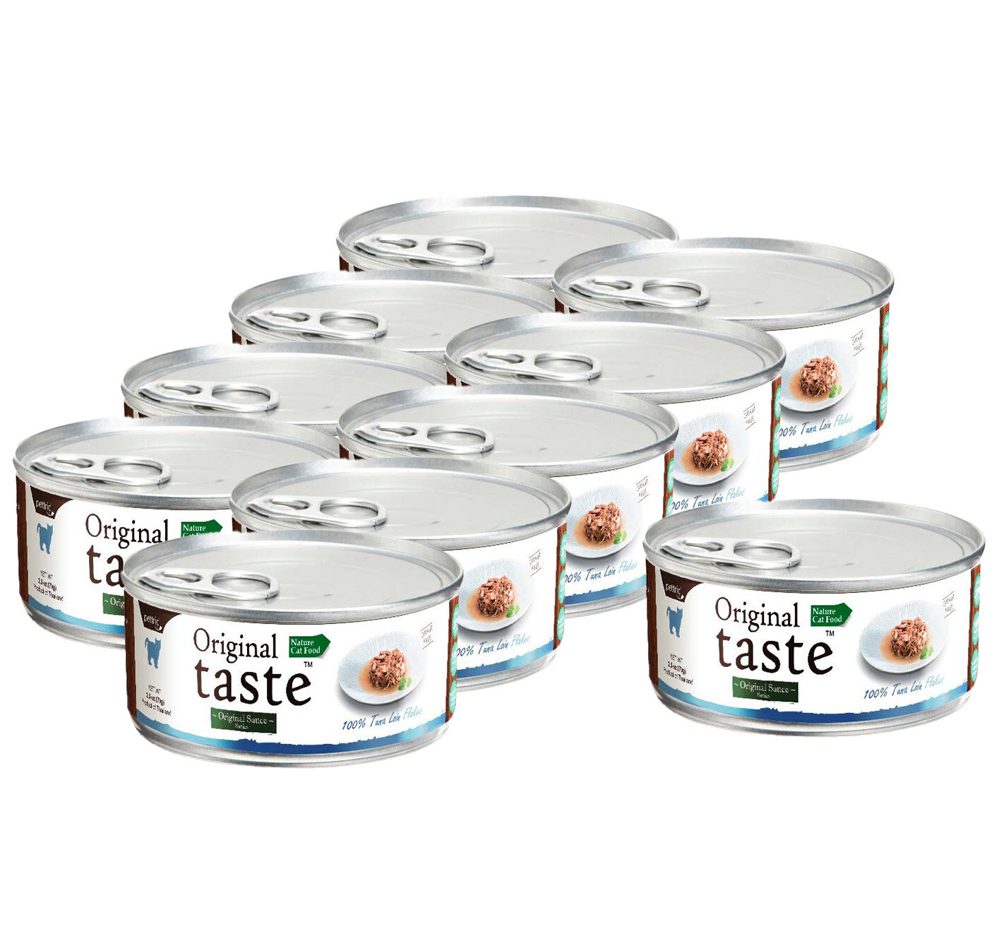 Pettric Original Taste влажный корм для кошек с тунцом в соусе - 70 г x 10 шт.