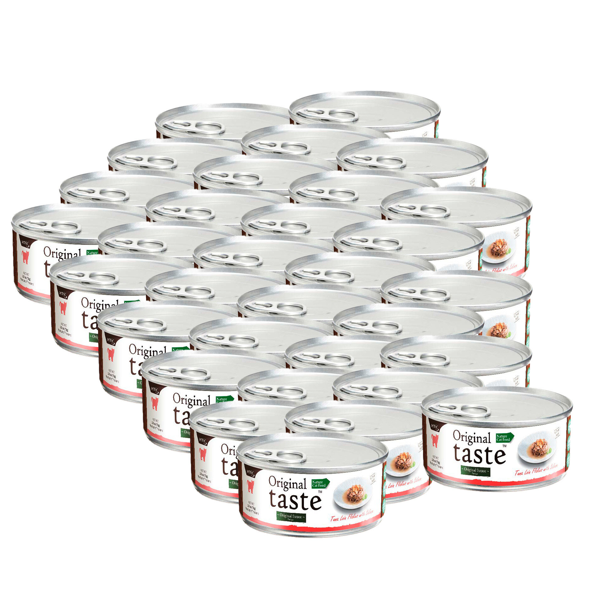Pettric Original Taste влажный корм для кошек с тунцом и лососем в соусе - 70 г x 32 шт.