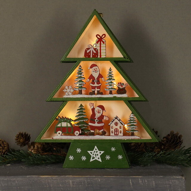 Новогодний светильник Christmas Tree 24 см, на батарейках, Breitner, XY5042