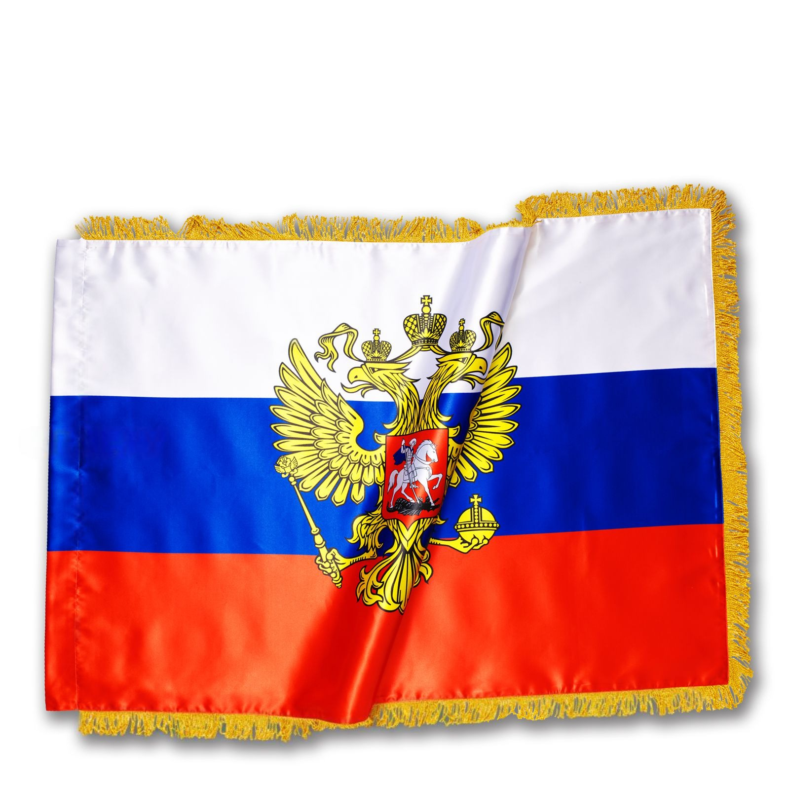 Знамя двухстороннее с бахромой