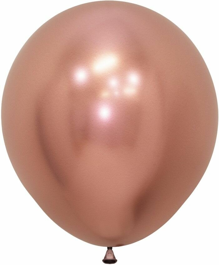 Шар (18'/46 см) Reflex, Зеркальный блеск, Розовое золото (9