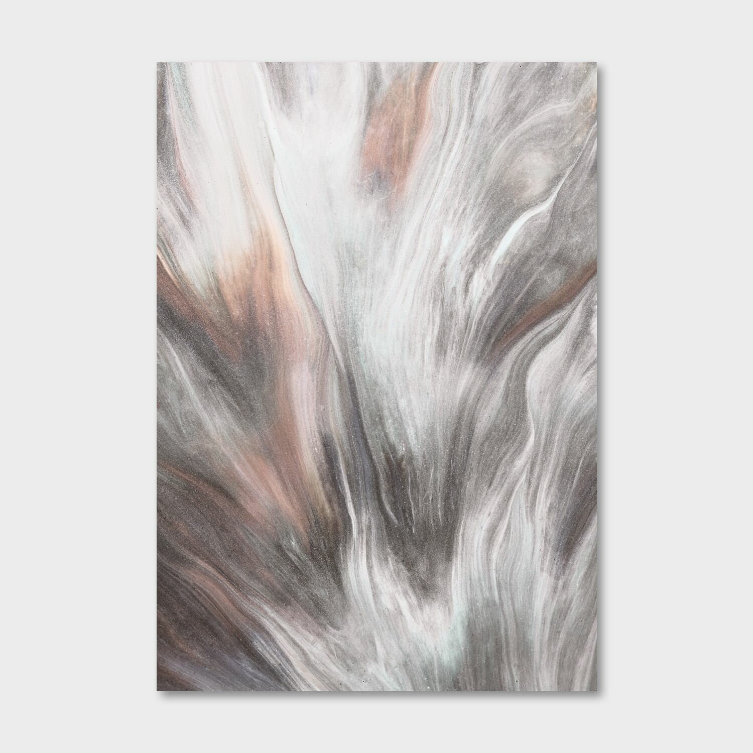 Постер для интерьера Postermarkt, Абстракция Песочно-Серая №2, 50х70 см