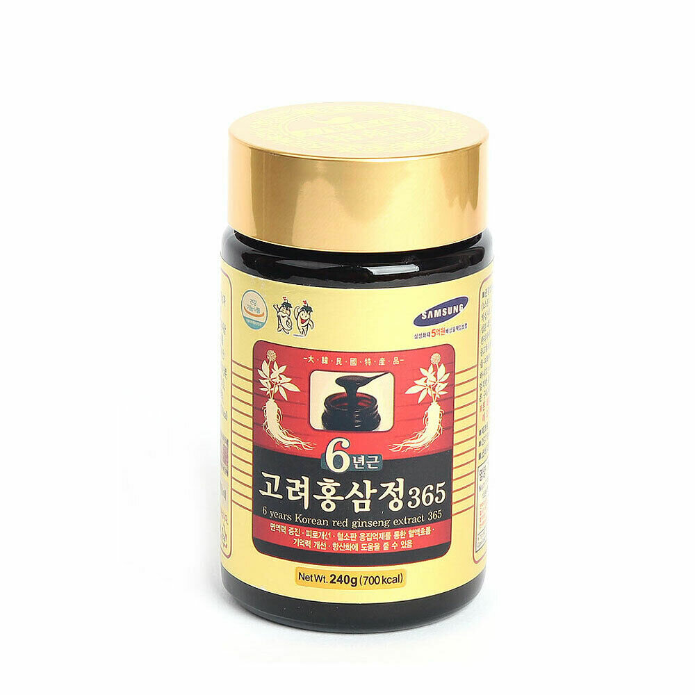 Экстракт Korea 6 years Red Ginseng extract 365 Экстракт женьшеня красного корейского 6-летнего, 240 г, 1шт