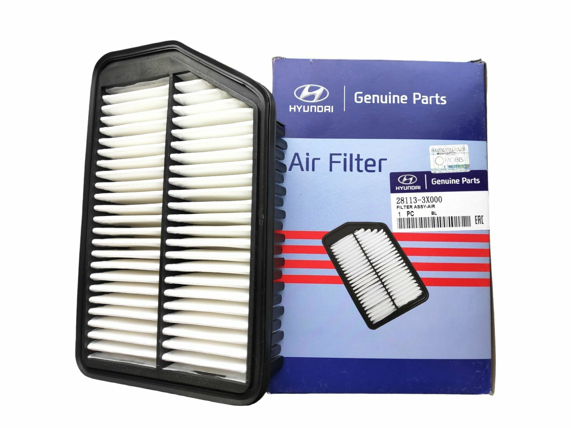 Фильтр воздушный Hyundai/Kia 281133X000 для Elantra, i30, i40, ix35, Creta / KIA Ceed, Cerato, Sportage, K3 и др.