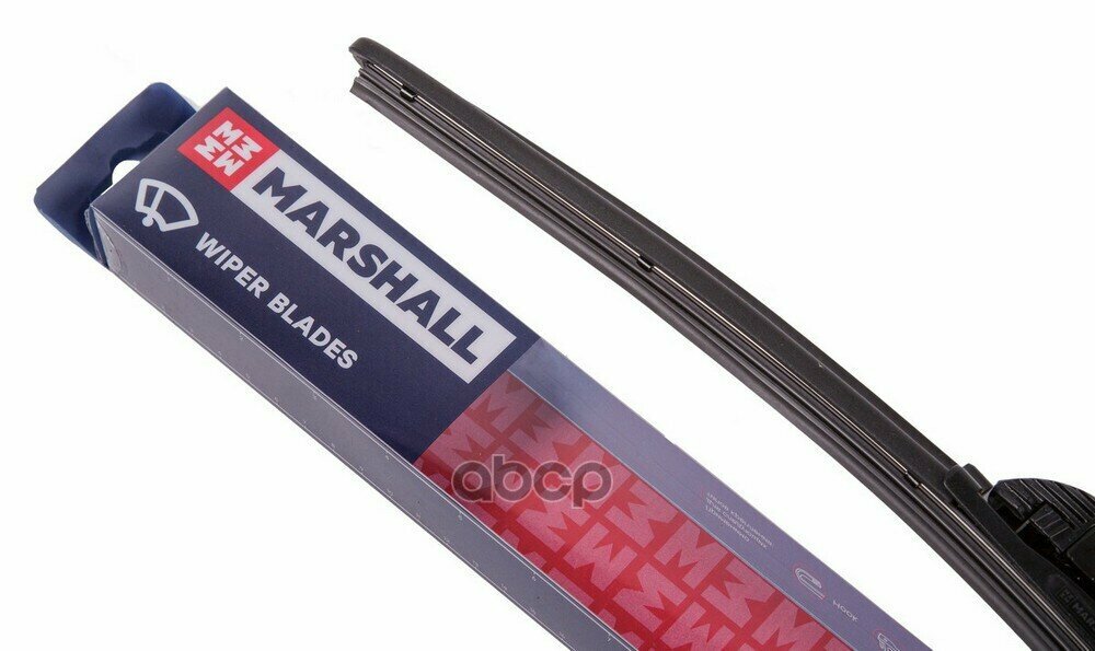 Бескаркасная щетка стеклоочистителя 18” 45 см hook side pin push pinch button 19 mm () Marshall MW8619