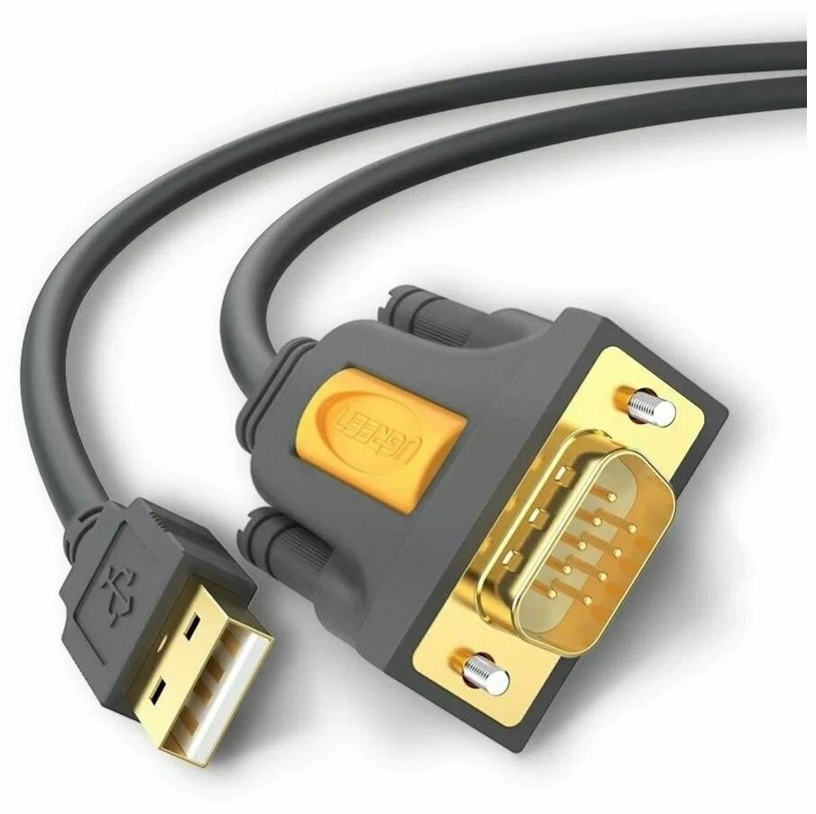 Аксессуар Ugreen CR104 USB to DB9 RS-232 Adapter Cable 1.5m Space Grey 20211