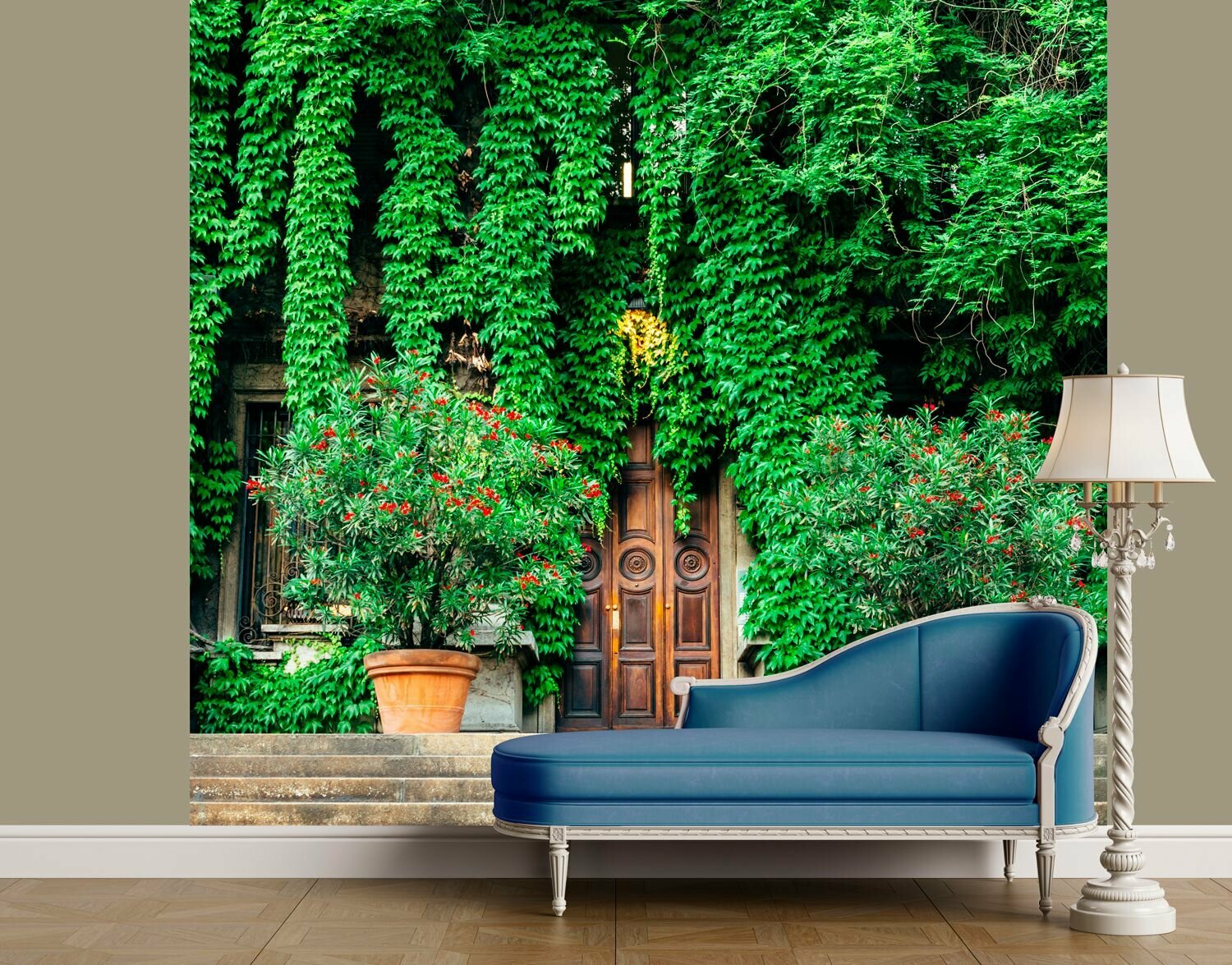 Фотообои на стену флизелиновые 3d HARMONY Дом с плющом 300х270 см HD3-169 фото обои 3д