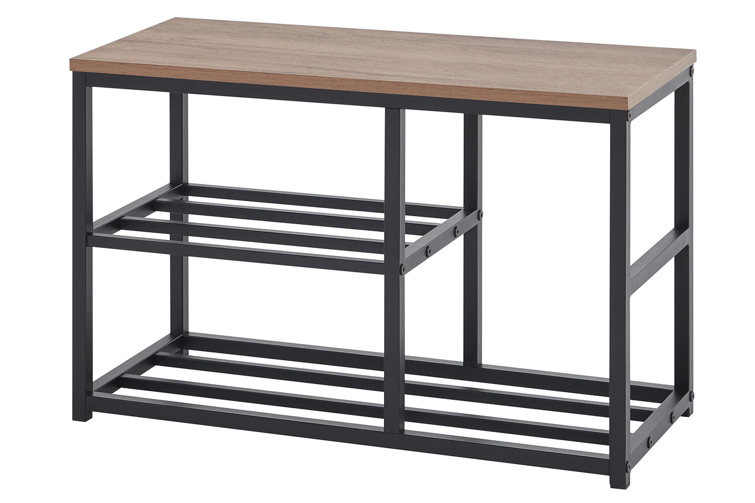 Обувница Элегант, 72х47х30, цвет чёрный, дуб крафт табачный