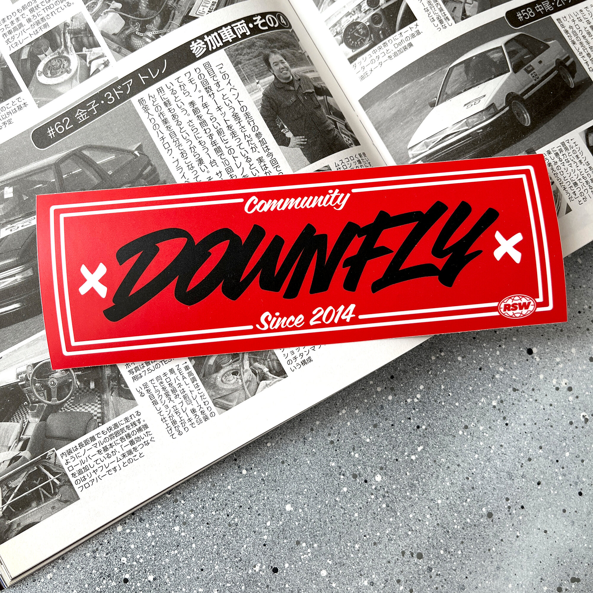 Наклейка на авто DOWNFLY 19х6.7 / Resource Stickers