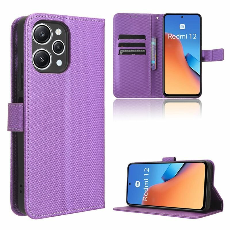 Защитный чехол-книжка MyPads для смартфона Redmi 12 4G/Redmi 12 5G/POCO M6 Pro 5G