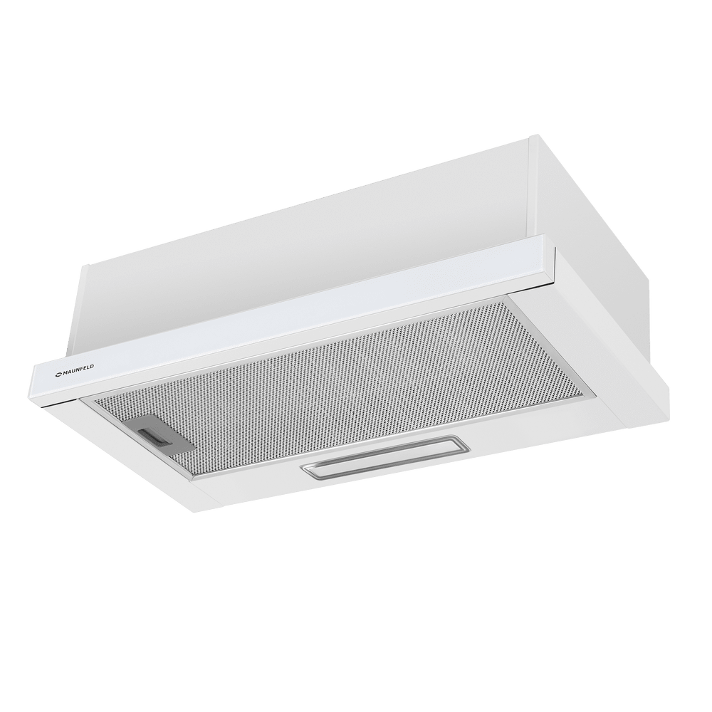 Телескопическая вытяжка MAUNFELD Clyde 60 белое стекло