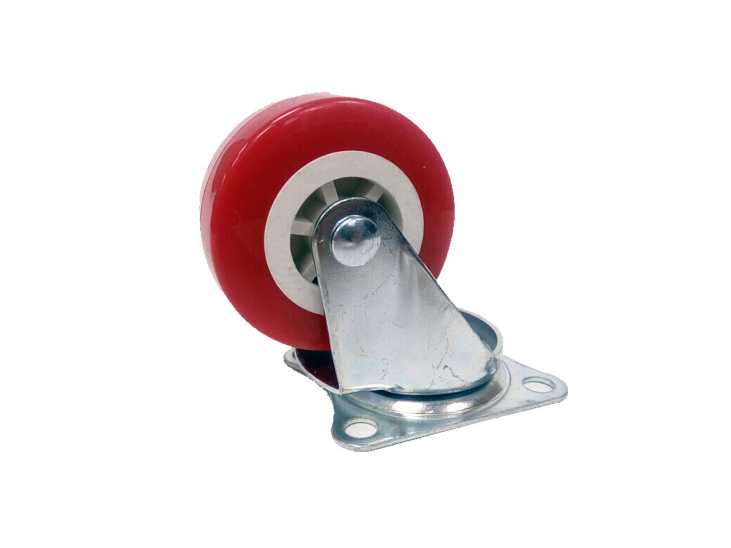 Колесо поворотное HC-3302-PVC-065 (г/п 35кг, Ф 65мм), крепление платформа
