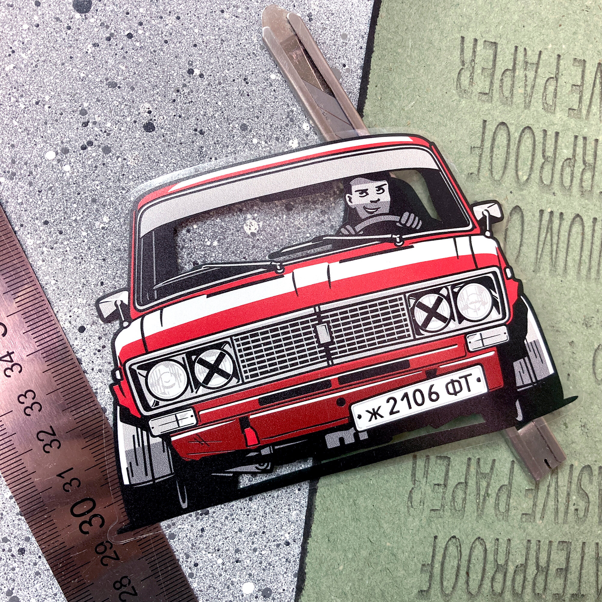 Виниловая наклейка Жигули 2106 / Resource Stickers