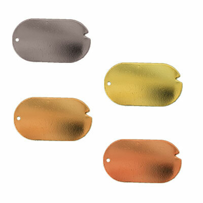 Заготовки для чеканки "Zlatka" SBH-09 3.7 x 1.7 см 3 шт №02 под золото