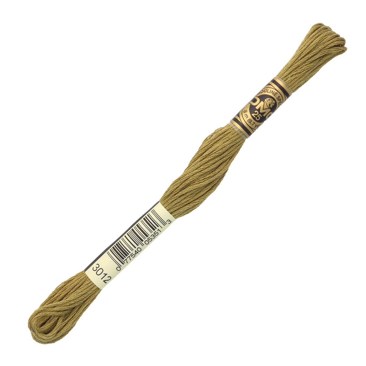 Мулине одноцветный набор DMC 117, мерсеризованный хлопок, 8 м (3012), 12 шт