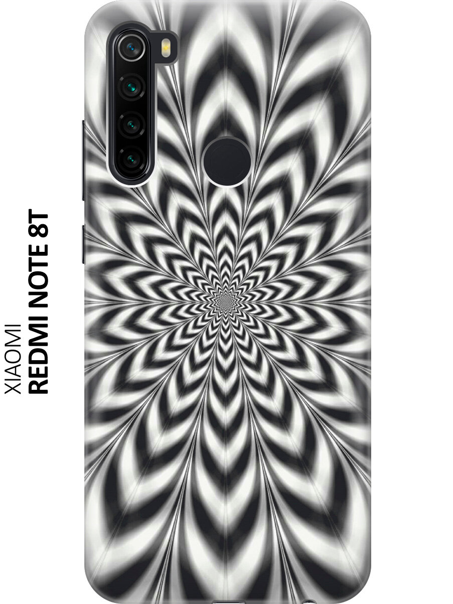 Силиконовый чехол Черно-белая иллюзия на Xiaomi Redmi Note 8T / Сяоми Редми Ноут 8Т