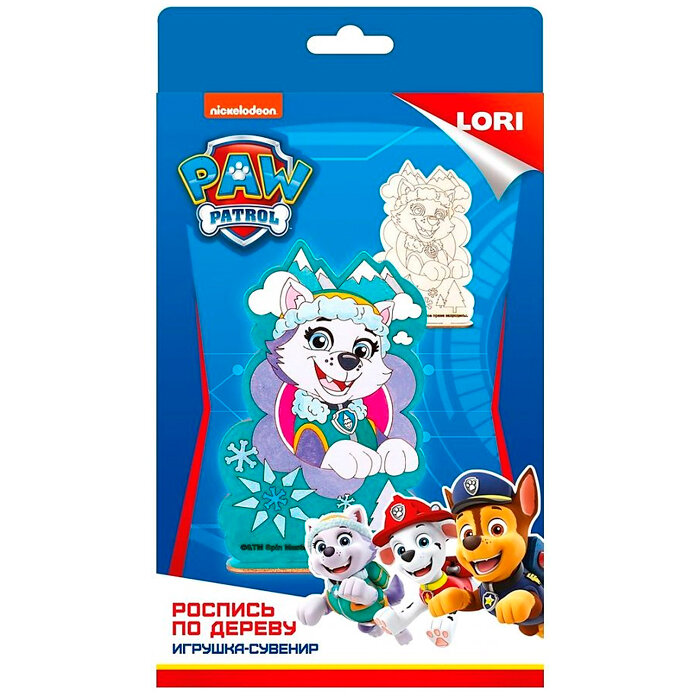 Роспись по дереву Игрушка сувенир Щенячий патруль Эверест Фнс-002