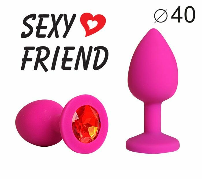 Анальная пробка с кристаллом Sexy Friend