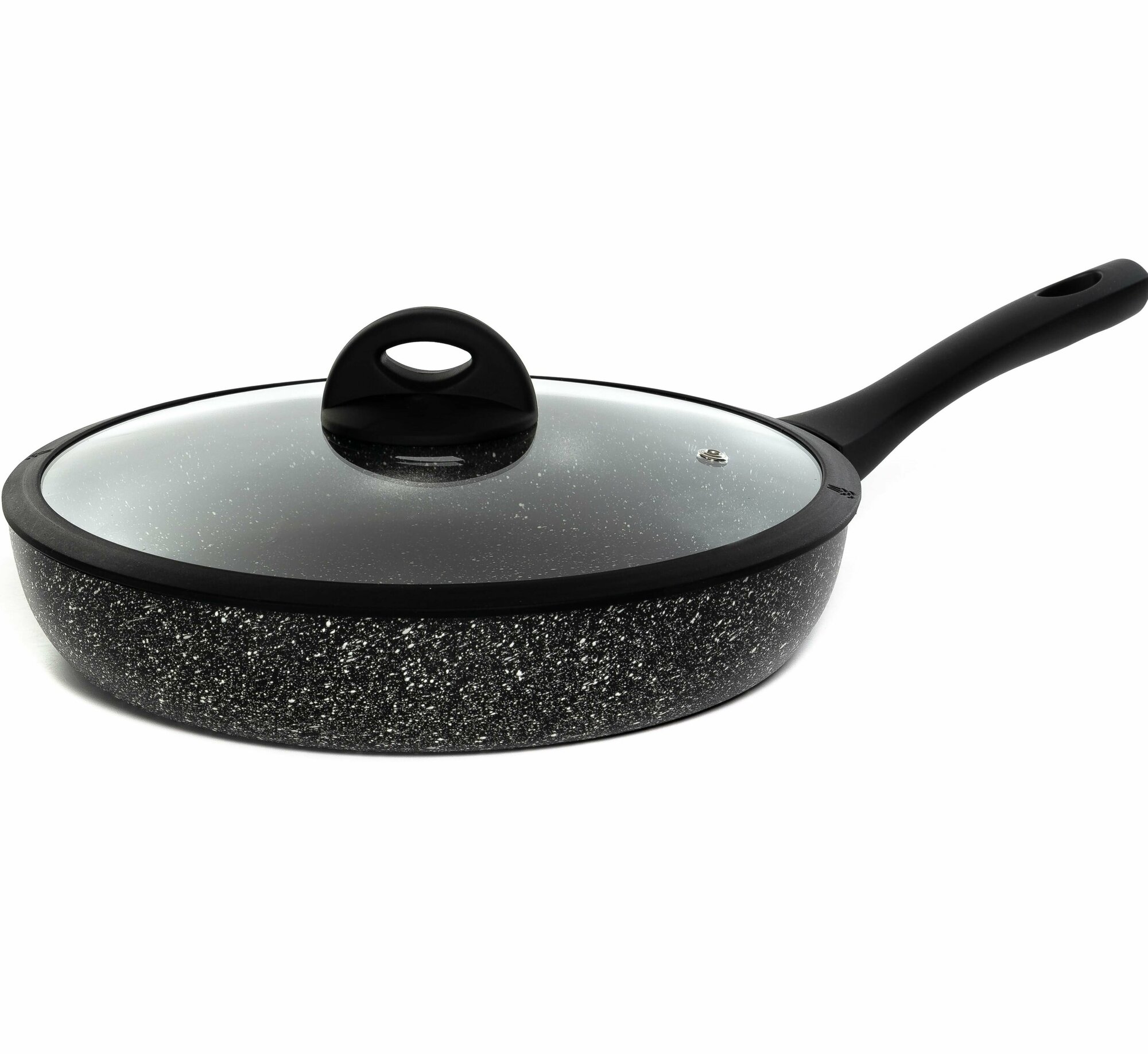 Сковорода с крышкой Hi-Black, 28см
