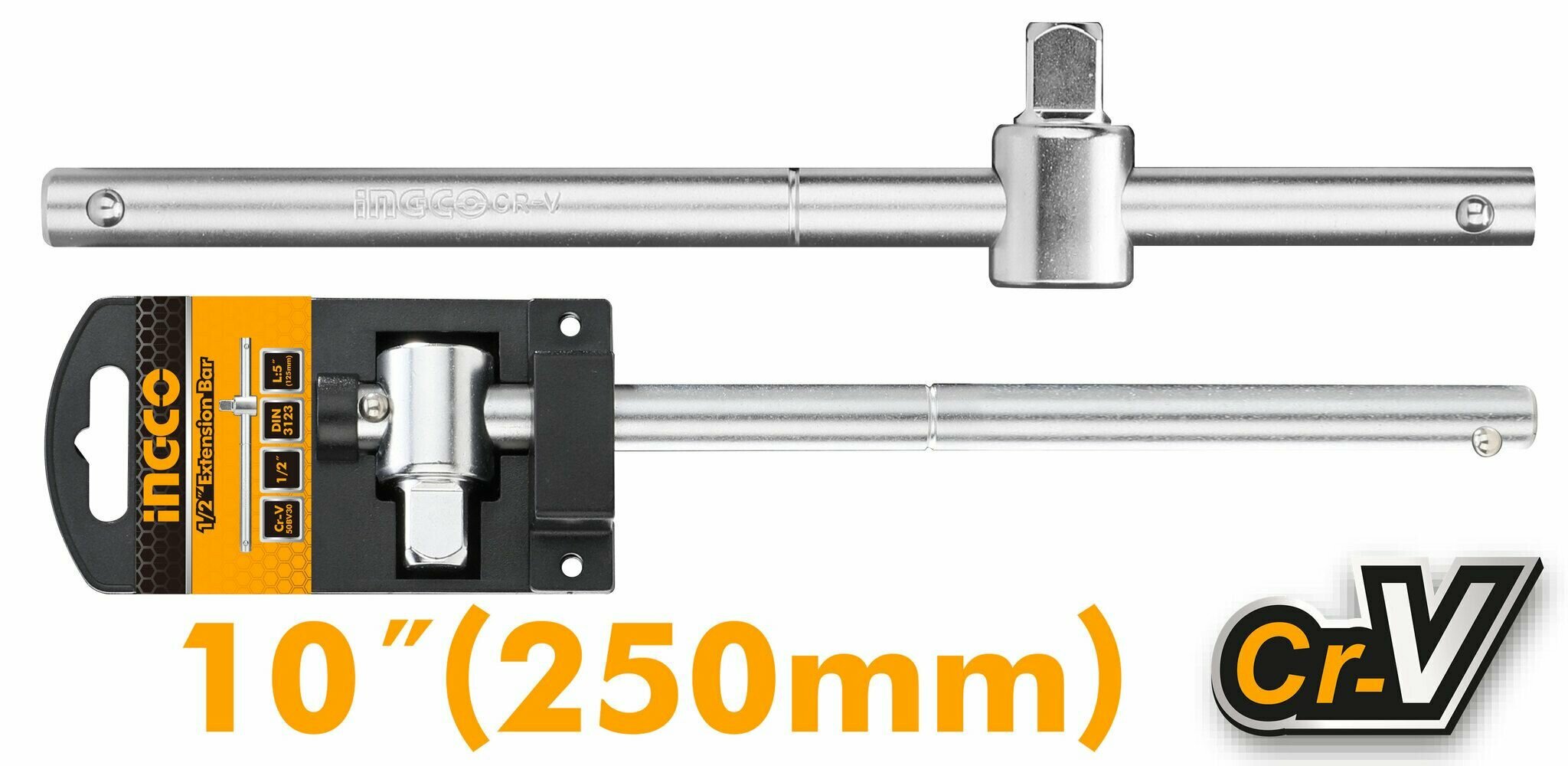 Вороток Т-образный 1/2", 250 мм INGCO HSTB12101 INDUSTRIAL