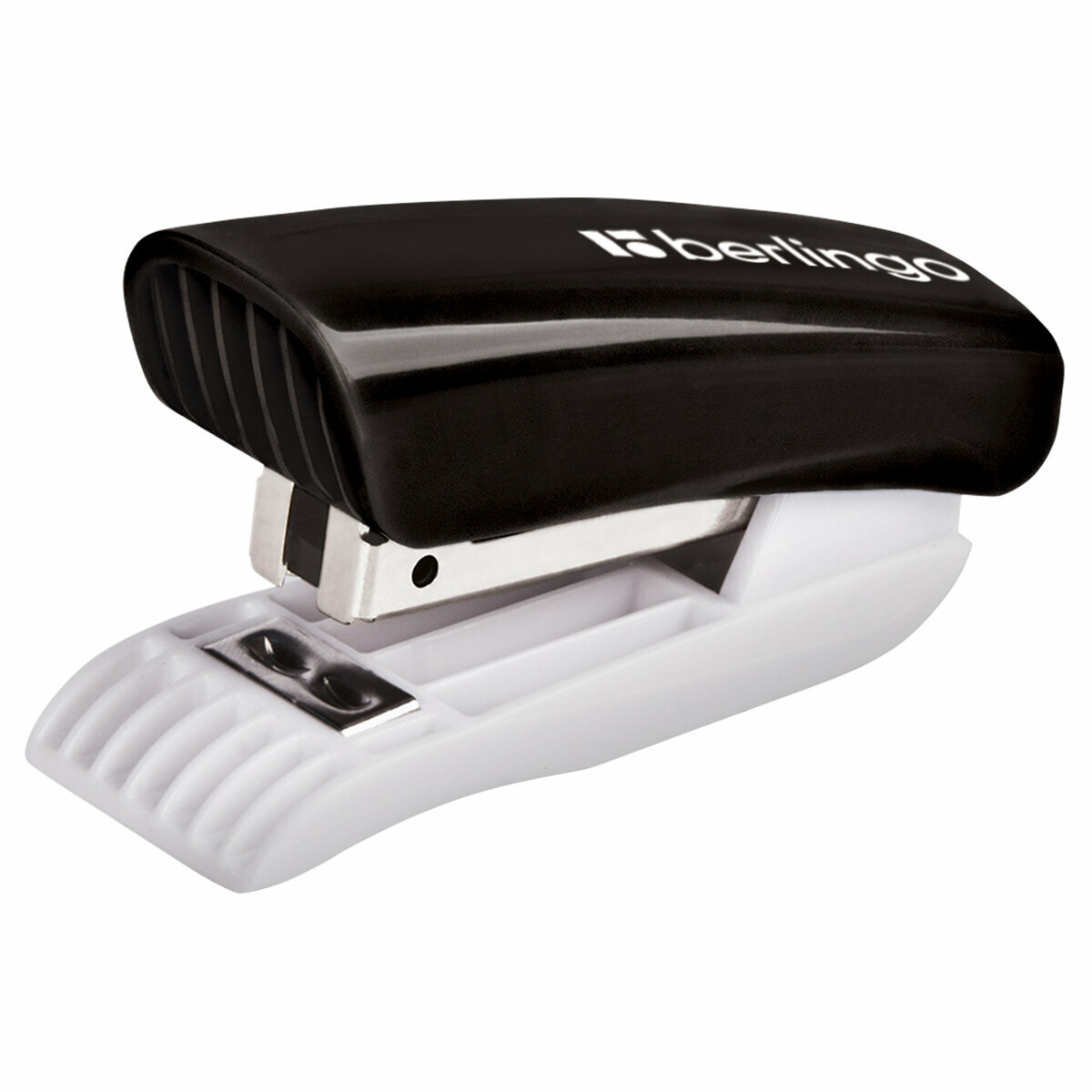 Мини-степлер №10 Berlingo Blitz до 10л, пластиковый корпус, черный, DSp_10110