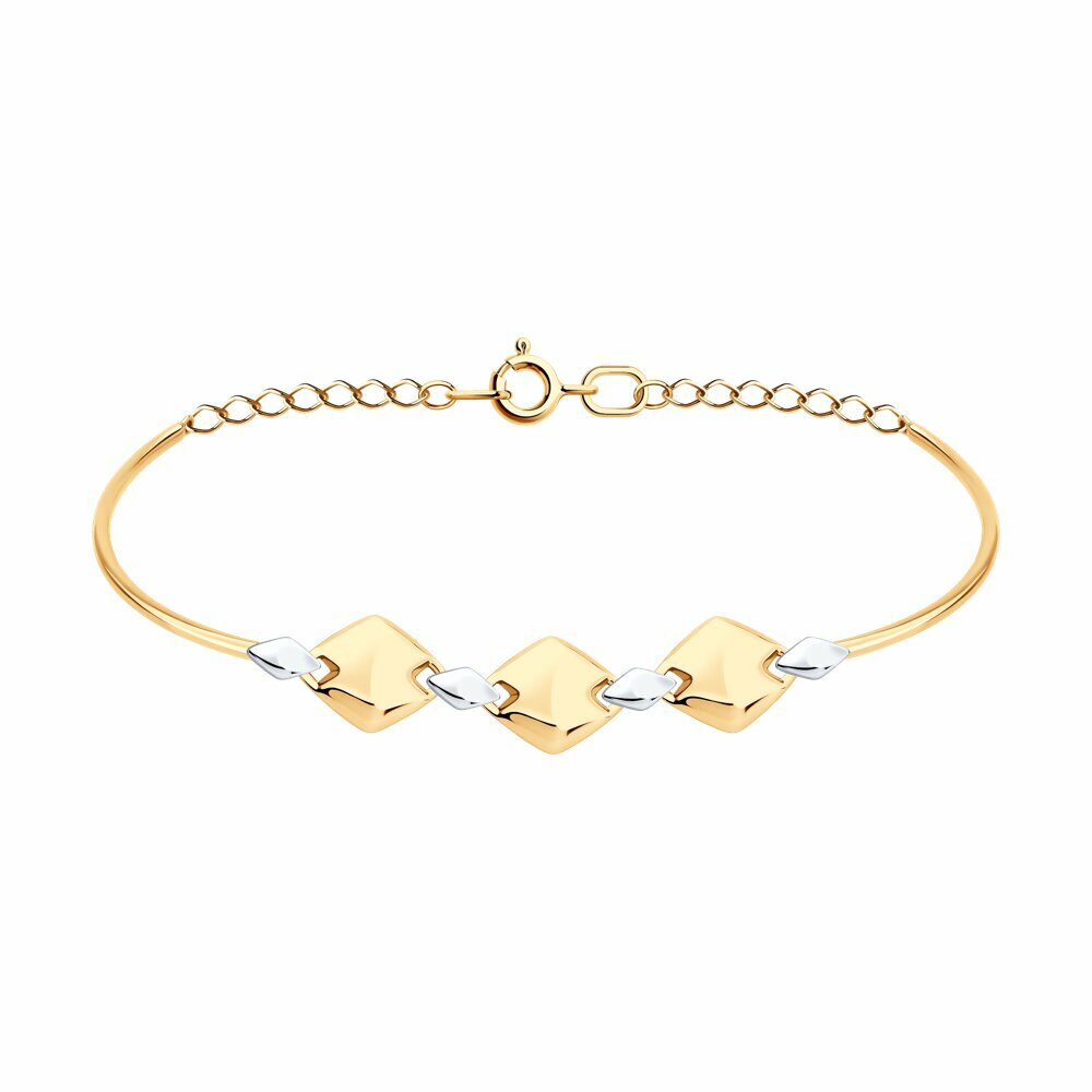 Браслет, красное золото, 585 проба