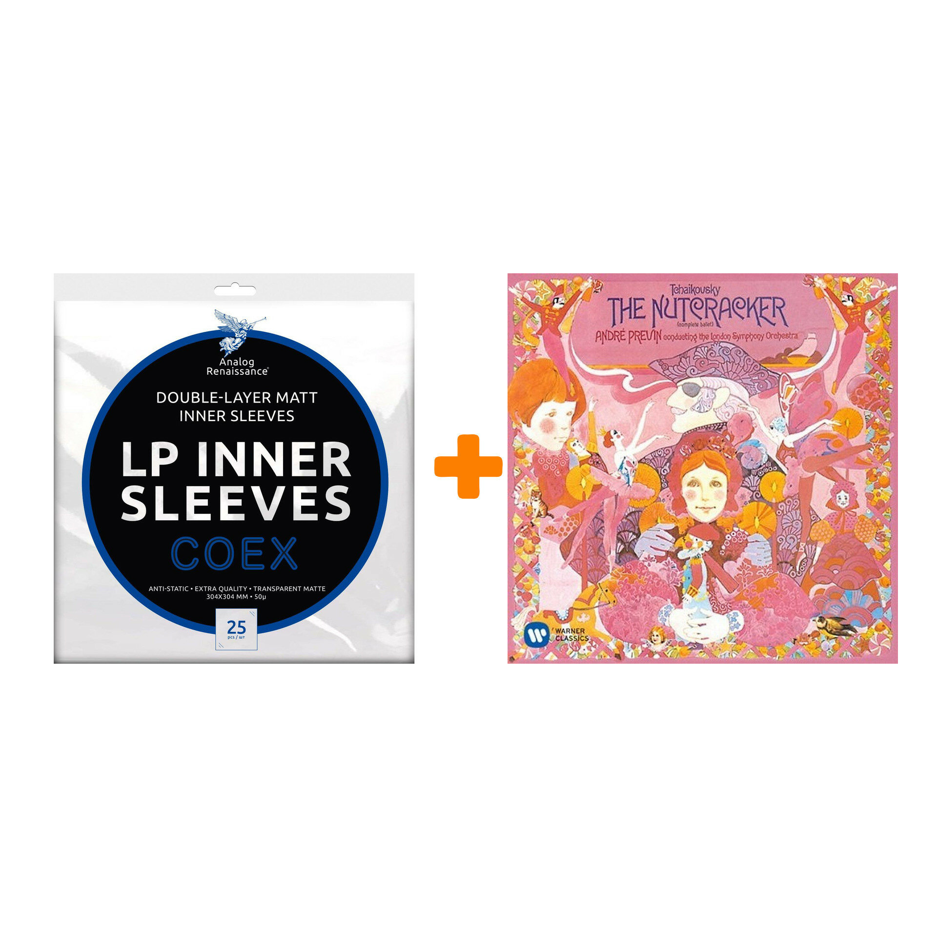 TCHAIKOVSKY P.I. The Nutcracker Complete Ballet London Symphony Orchestra 2LP + Конверты внутренние COEX для грампластинок 12" 25шт Набор