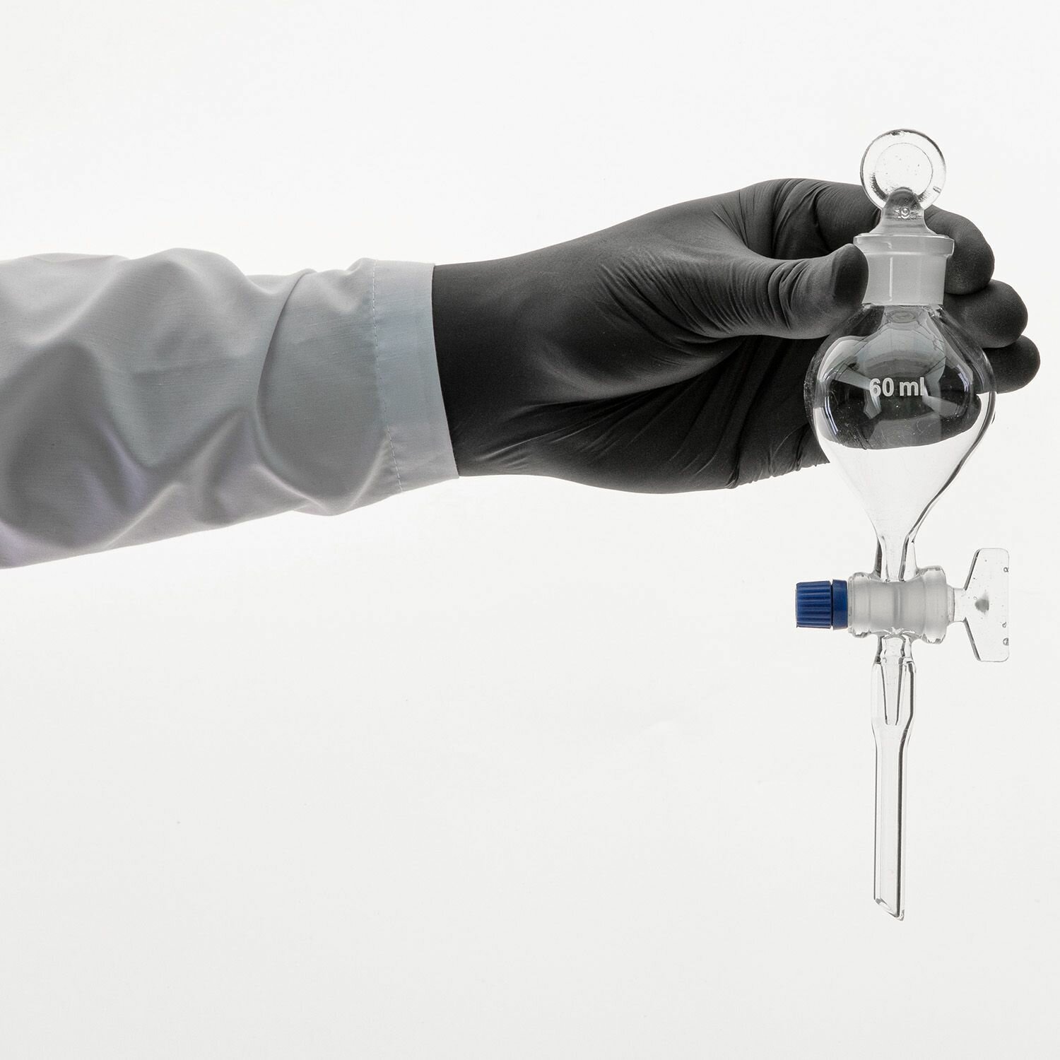 Воронка капельная шарообразная 60 мл, 9х140 диаметр/длина стержня