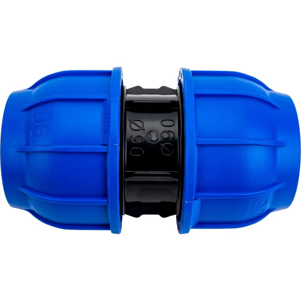 Компрессионная муфта TEBO ПНД соединительная 90x90 T-ПНД. М.0.90-90. CN