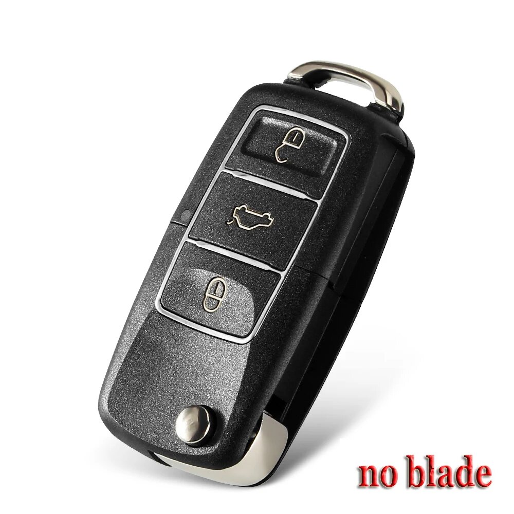 Складной автомобильный ключ KEYYOU с дистанционным управлением, чехол-книжка для ключа Volkswagen VW Golf 4 5 6 Jetta Passat CC Tiguan Polo Beetle Touran Skoda model 2 no blade