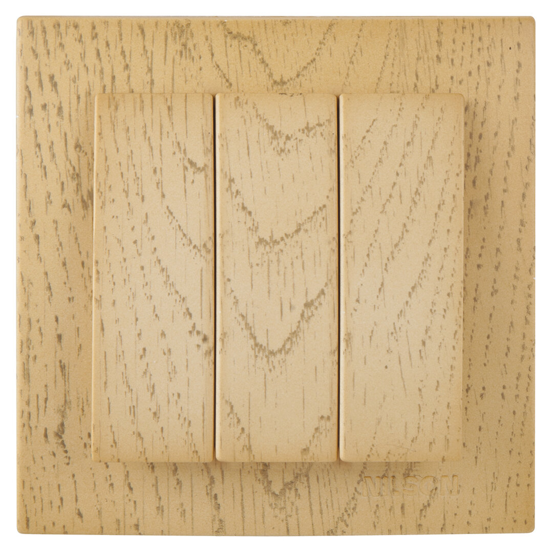 Выключатель 3СП клен Touran wood клён NILSON