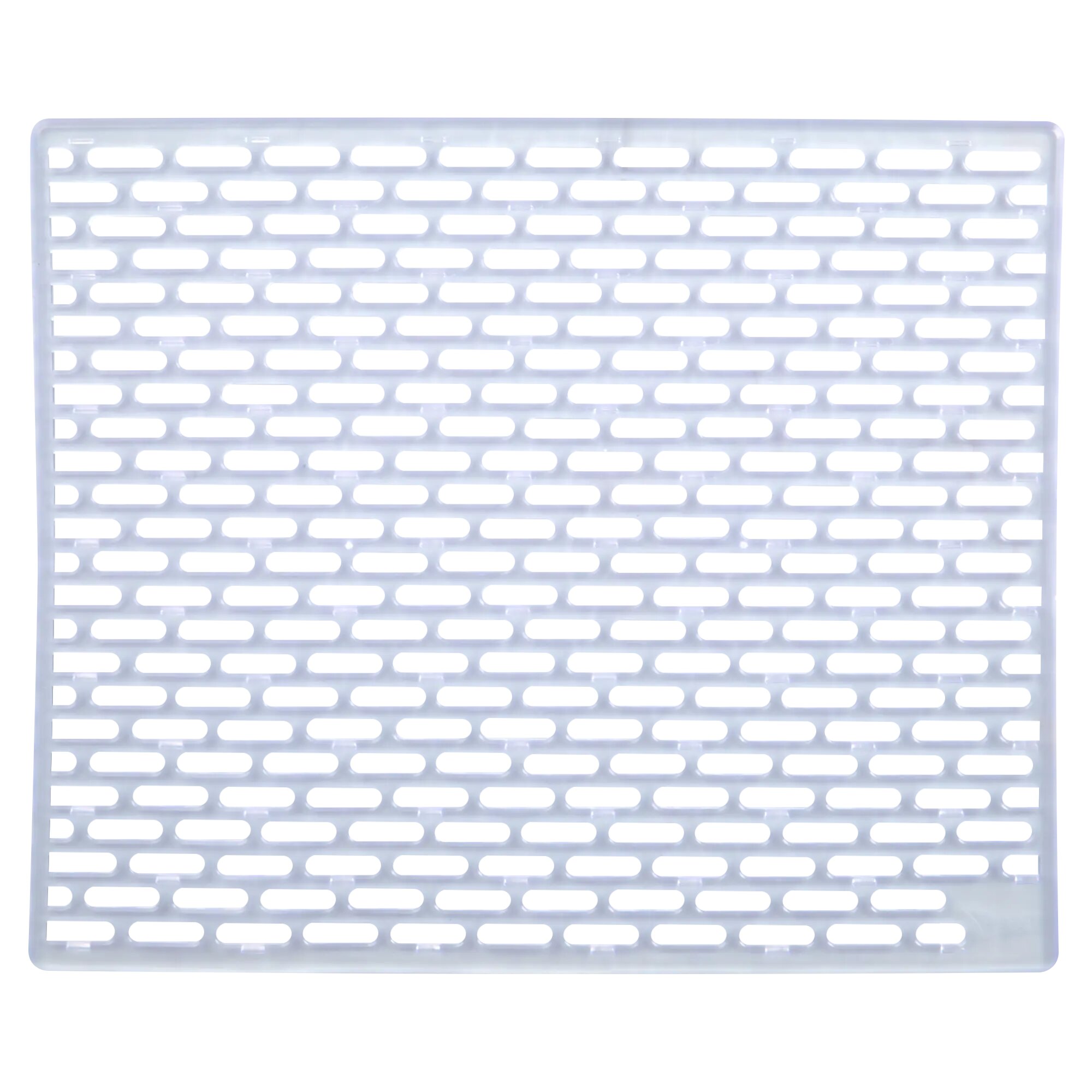 Vidage Коврик для мойки ПВХ 28.5x33 см прозрачный - нескользящий аксессуар для раковины