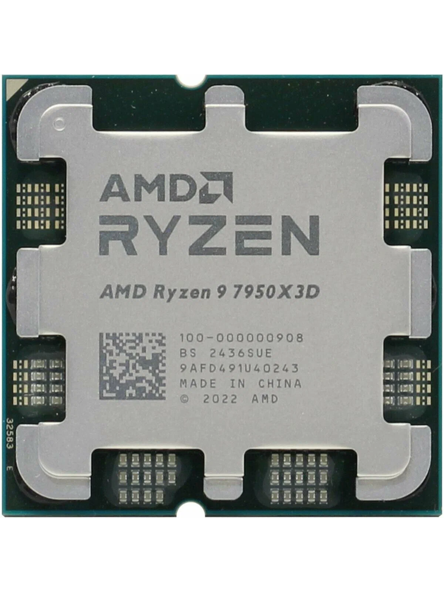 Процессор AMD RYZEN X16 7950X3D, AM5, 4.2-5.7 GHz, 16 ядер, 32 потока, 128 МБ L3