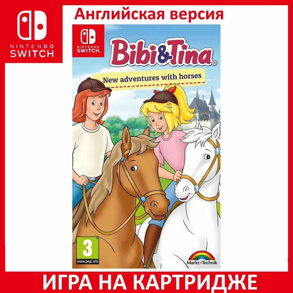 Игра Bibi and Tina New Adventures with Horses Switch Картридж на Nintendo Switch Английская версия