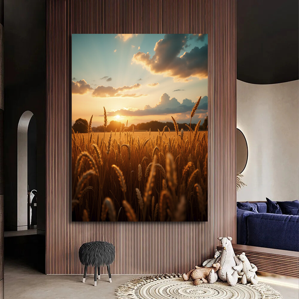 Пейзаж / Поле, картина с природой, 60х80 см.