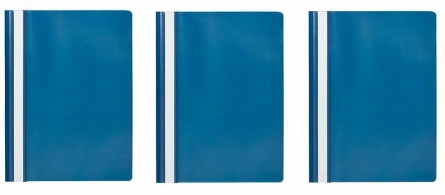 Attache Economy Скоросшиватель, пластиковый, A4, синий, 10 шт в упаковке, 3 уп.