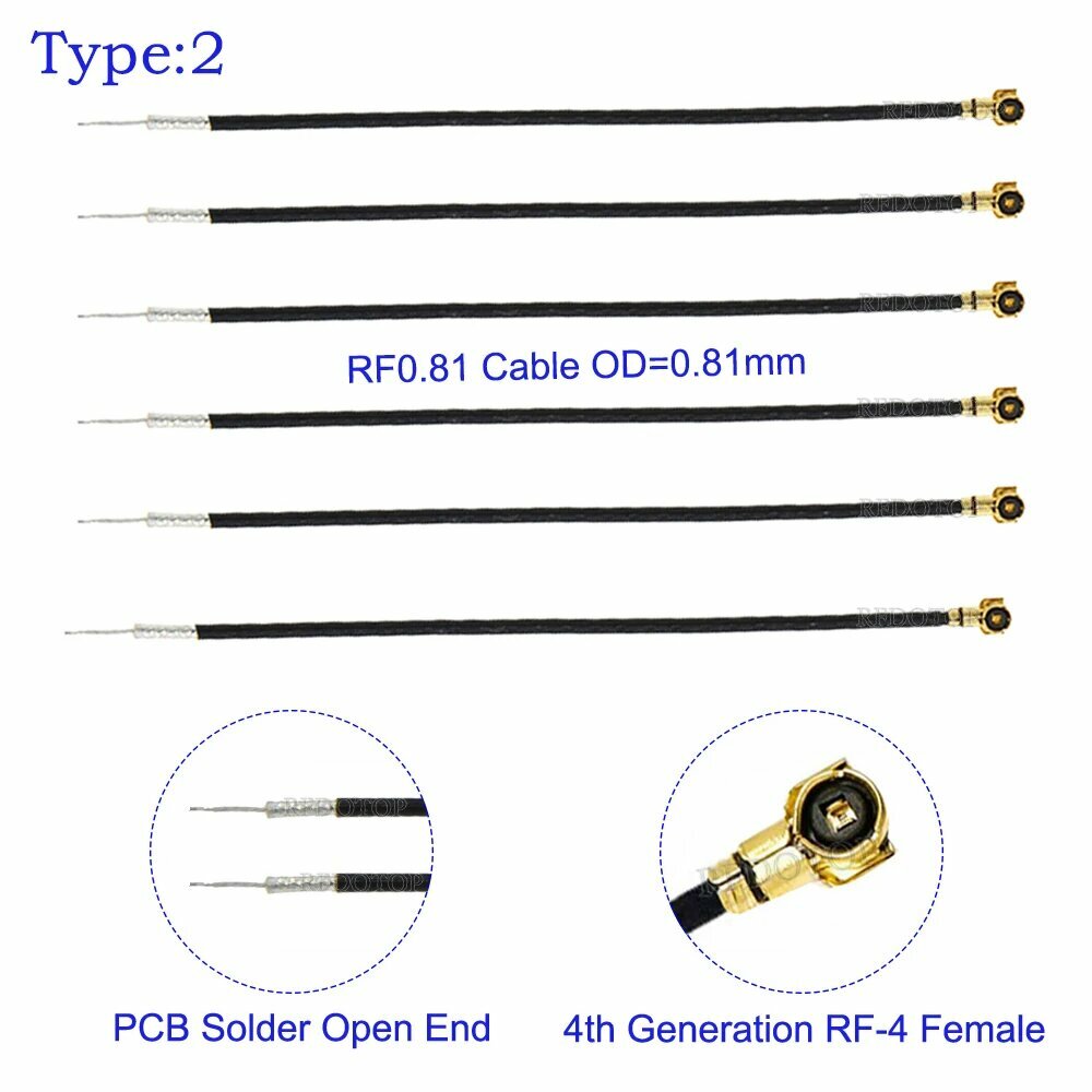 5 шт./лот RFDOTOP RF-4 кабель односторонний 5 см 5CM, RF-4 Female RF0.81