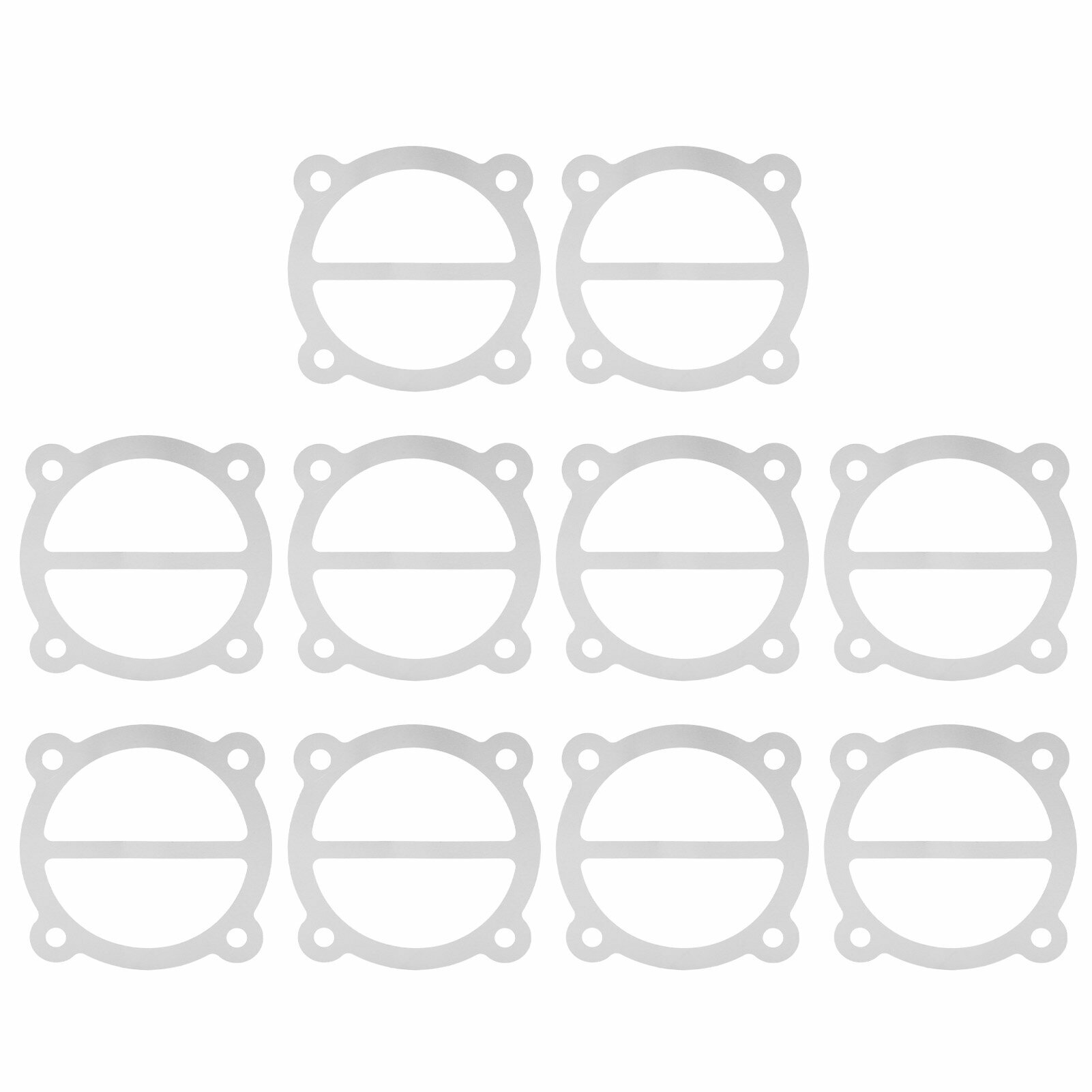 10 шт, алюминиевая прокладка для воздушного компрессора, замена уплотнительной пластины для цилиндра диаметром 65 мм