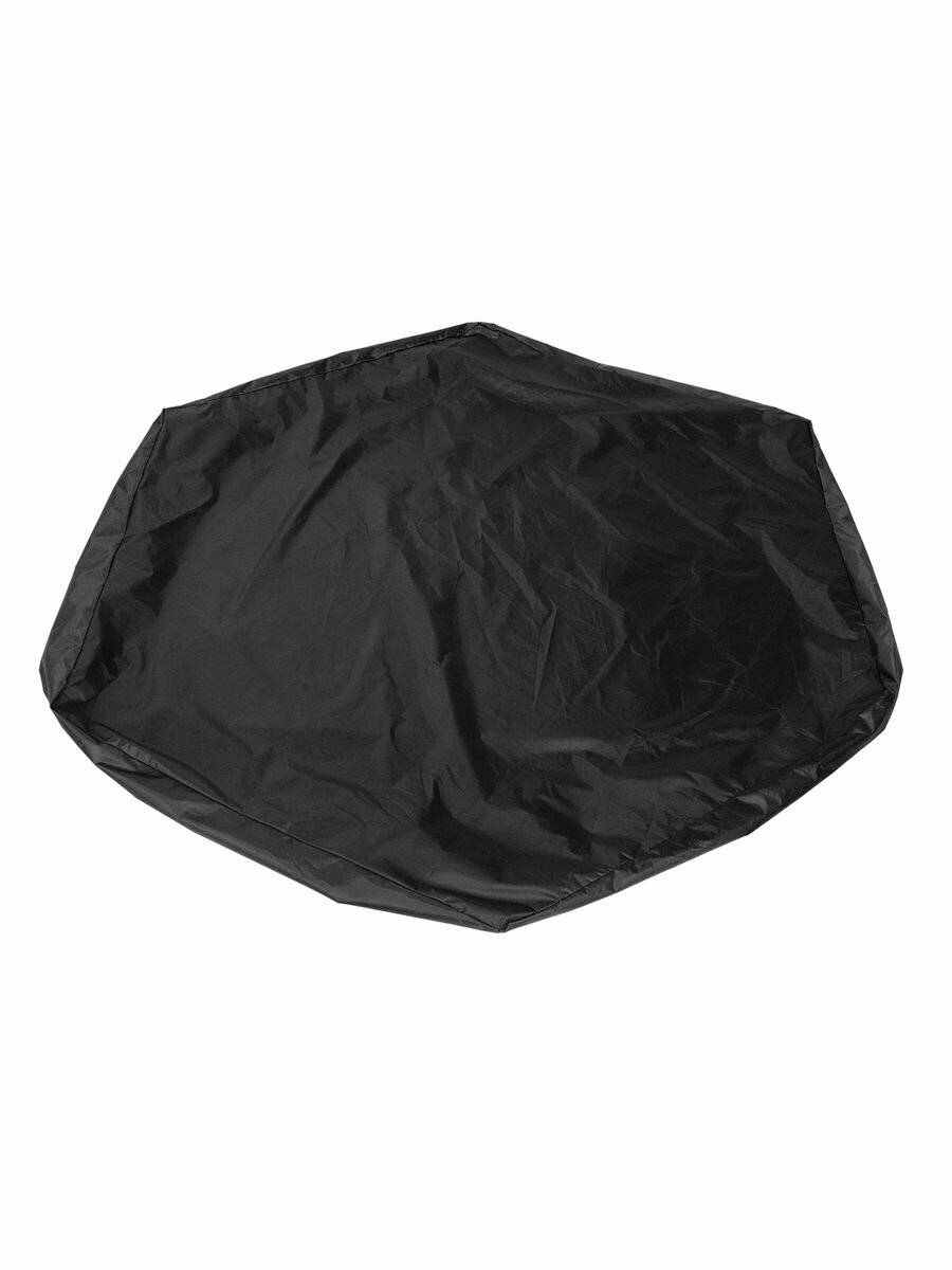 Водонепроницаемая шестиугольная крышка для песочницы с шнурком, крышка для песочницы для сада на открытом воздухе, черная, прочная и водостойкая для легкой установки и удаления