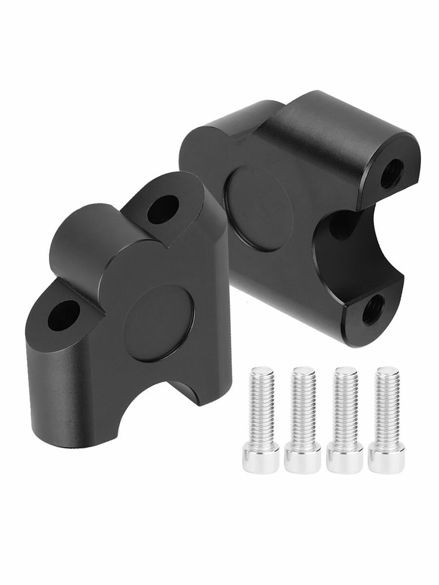 Зажим для подъема руля мотоцикла 22 мм, черный, универсальный адаптер для крепления на руле для движения назад, сверхпрочная стальная конструкция