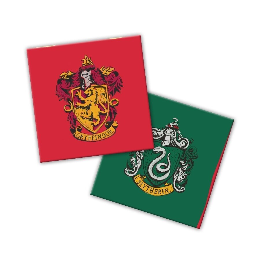 Салфетки бумажные ND Play Harry Potter, трехслойные 33х33 см, 20 шт, гербы (286838)