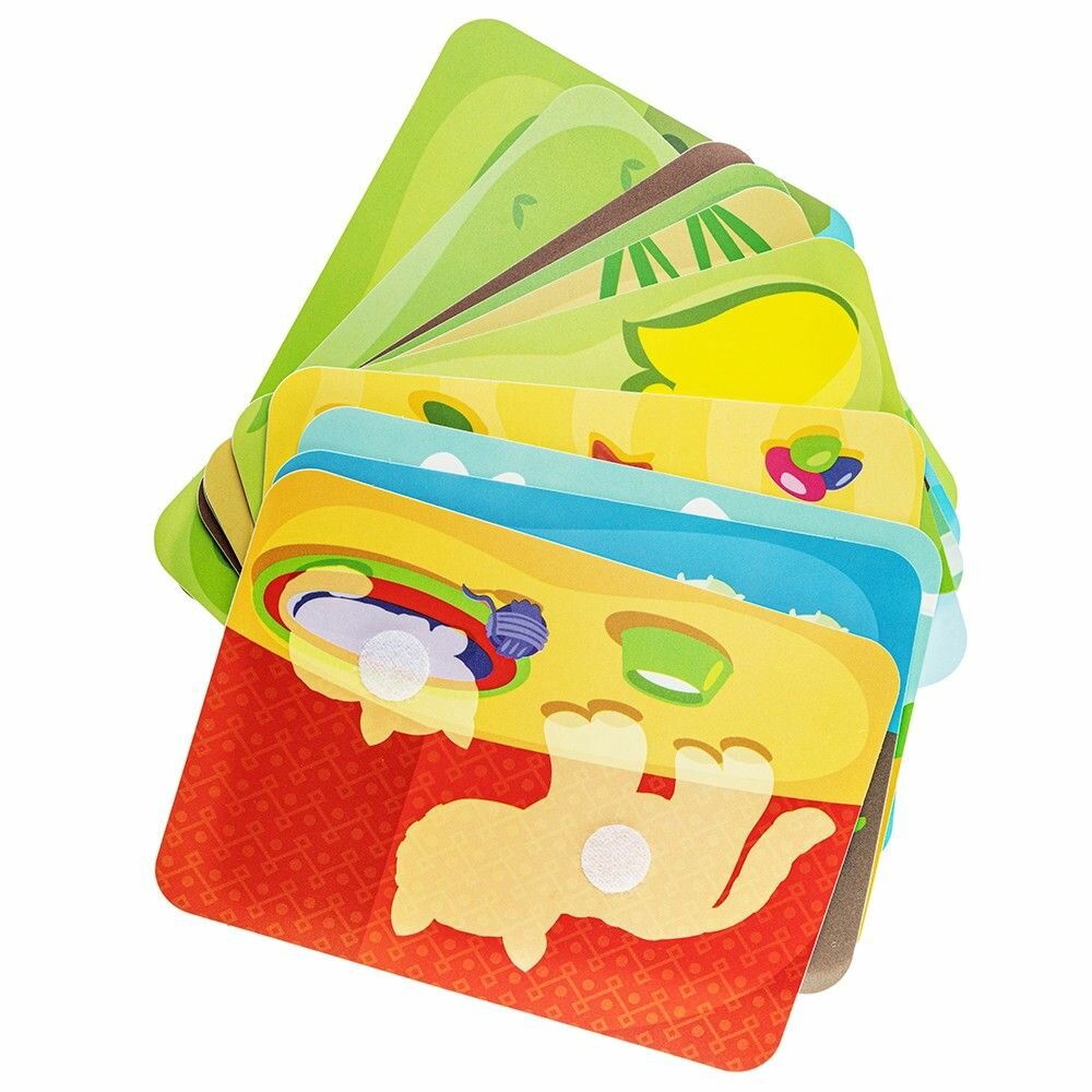 Развивающая игра Десятое Королевство Пластик на липучках "Мама и Малыш" (02835)