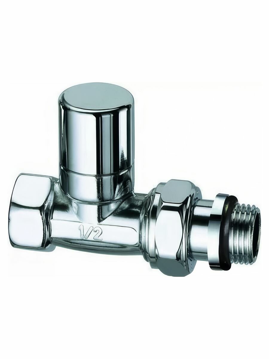 Вентиль запорный прямой LadyFAR 1/2"В EPDM, серебро FL 0245 12P